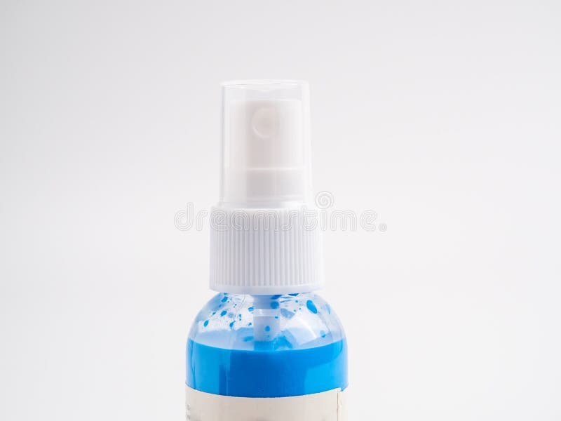 Vials of Acrylic Spray Paint on a White Background. Close-up. Stock ...
