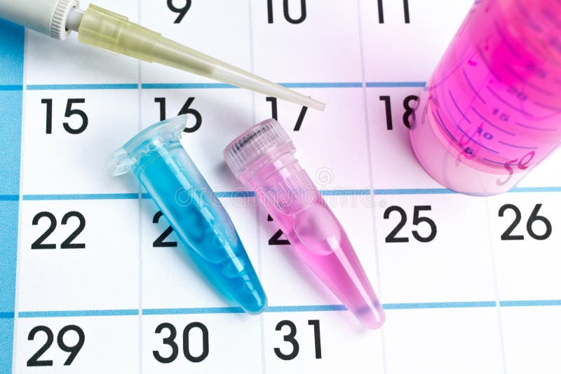 Test DNA Vials for Experiment in the Lab Stock Photo - Image of annual ...