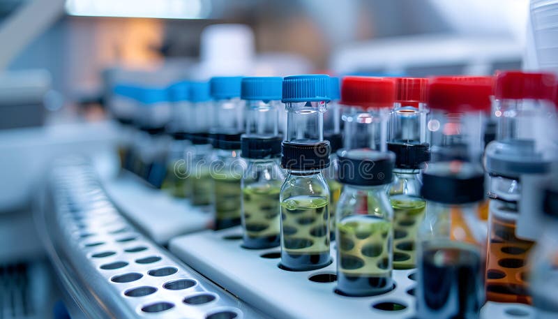 Vials Stored in Temperature-controlled Environment, Highlighting ...
