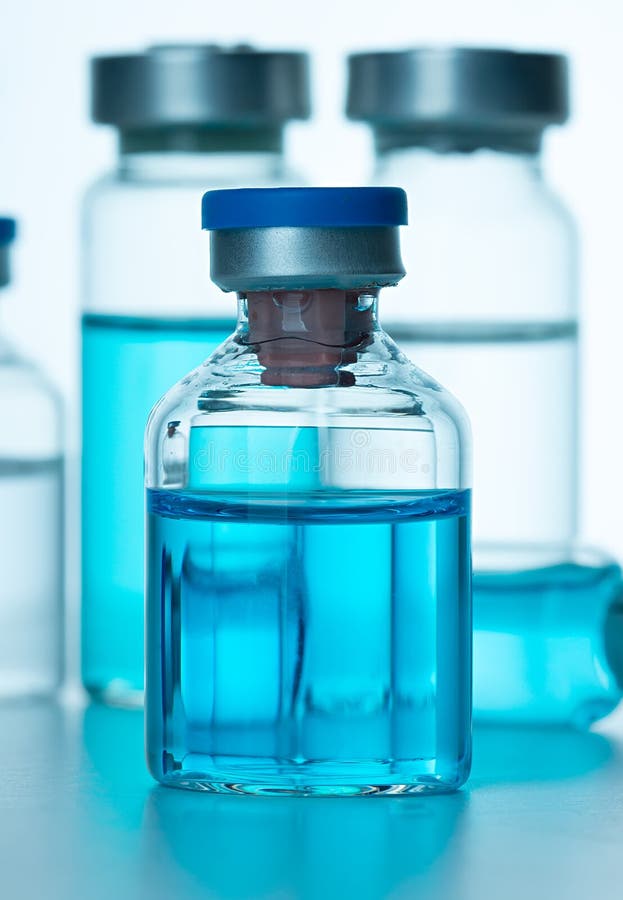 Vials of the vaccine stock photo. Image of liquid, drug - 55214280