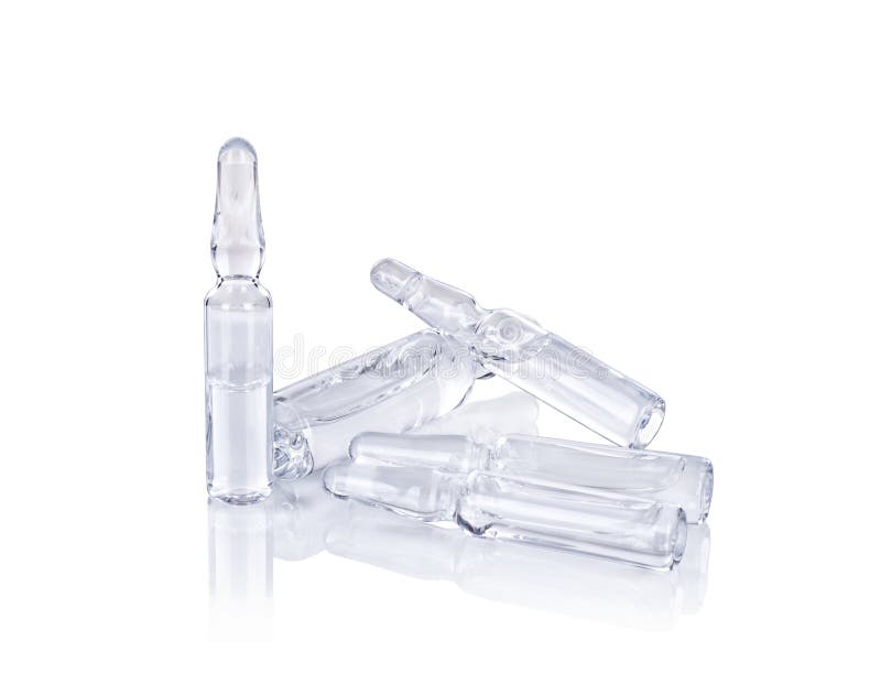 Vials White Background. the Vials for Injection Stock Photo - Image of ...