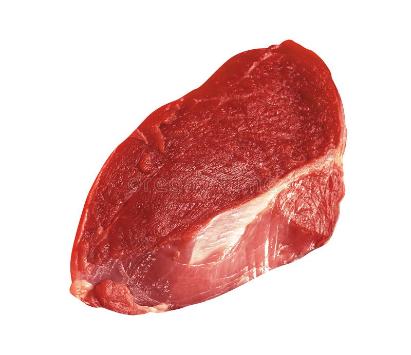 Viande De Boeuf De Filet D'isolement Sur Le Blanc Photo stock - Image ...