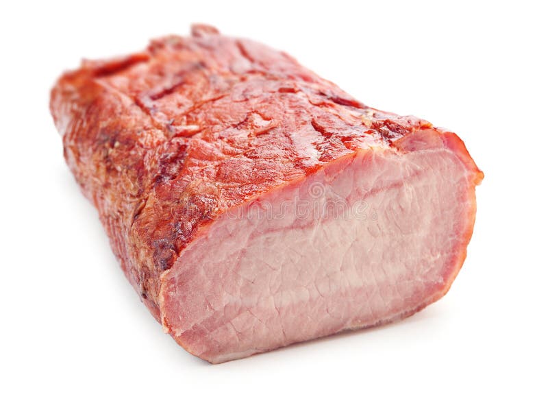 Tranche Fumée De Viande De Porc Photo stock - Image du gourmet, image ...