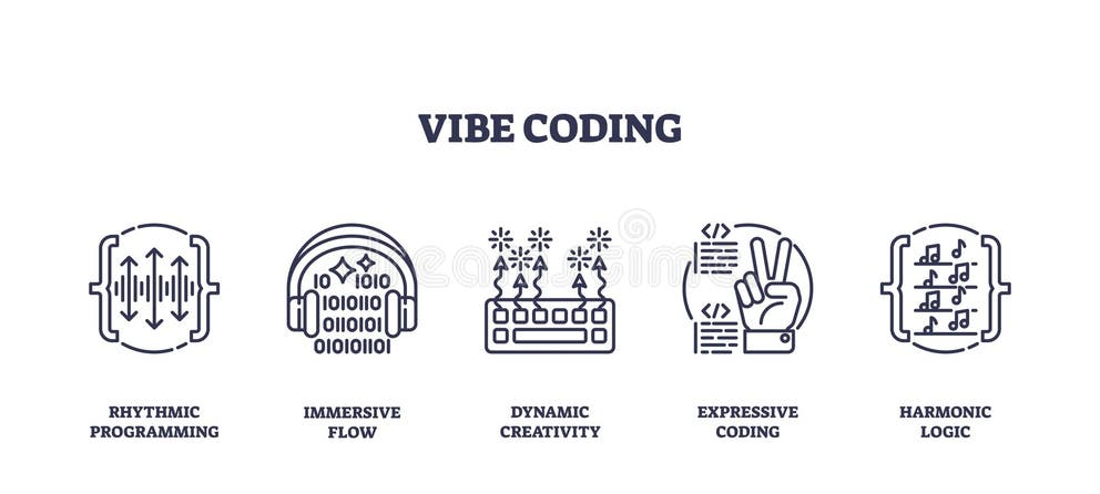 Vibe Coding Concept with Rhythmic Programming, Immersive Flow, and ...
