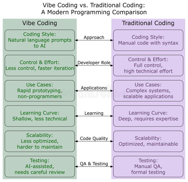 Vibe Coding Vs. Traditional Coding: Key Differences, Use Cases, and the Future of Software ...