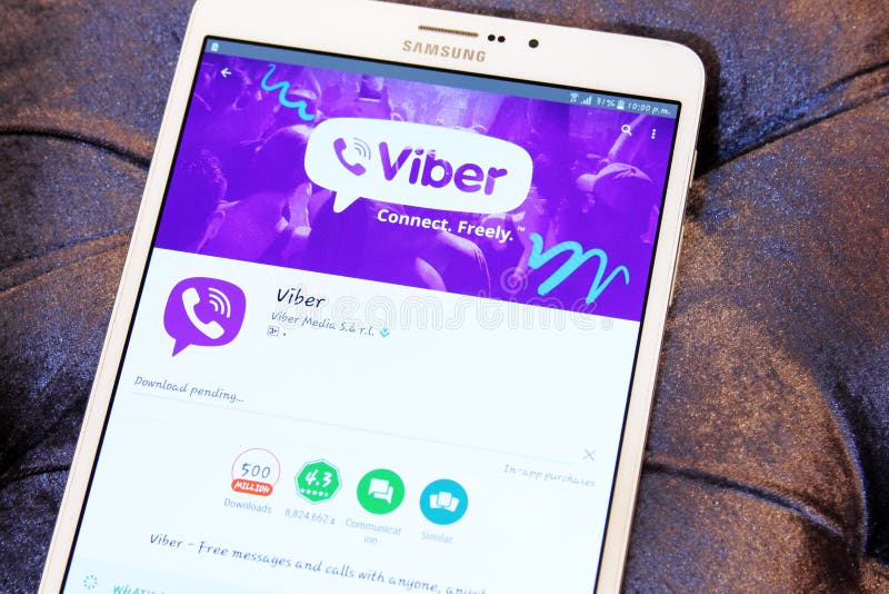 Viber Application in Google Play Store Editorial Photography - Image of ...