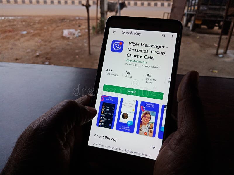 Viber Messenger Online Mobile Application Software Presented on Smart ...