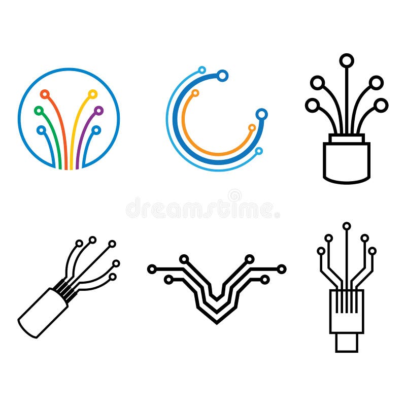 Fibre Optic Cable Symbol Stock Illustrations – 712 Fibre Optic Cable ...