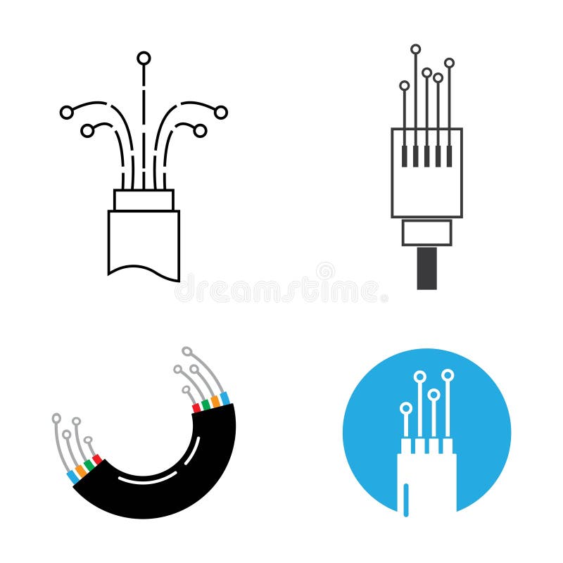 Fibre Optic Cable Symbol Stock Illustrations – 690 Fibre Optic Cable ...