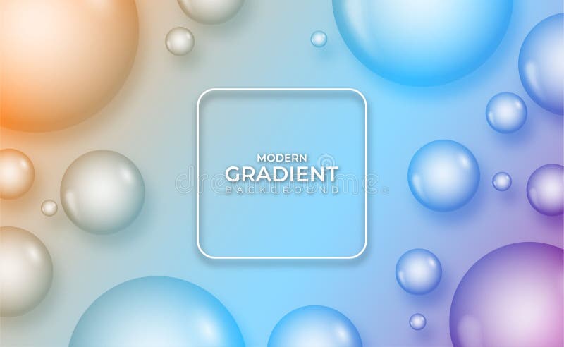 Colorful Gradient Bubble Liquid Abstract Background Stock Vector ...