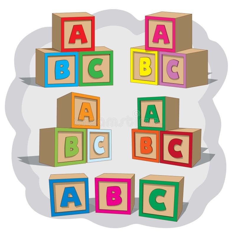 Vibrant ABC Blocks: a Playful Learning Experience. Stock Vector ...