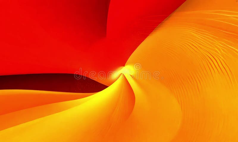 Vibrant Abstract Animation Featuring Red and Yellow Gradient ...