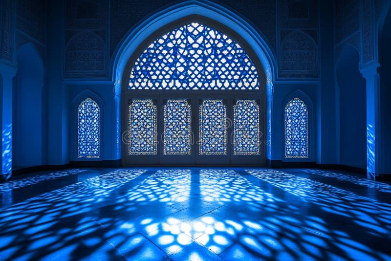 Vibrant Abstract Arched Window Illustration Filled with Detailed ...