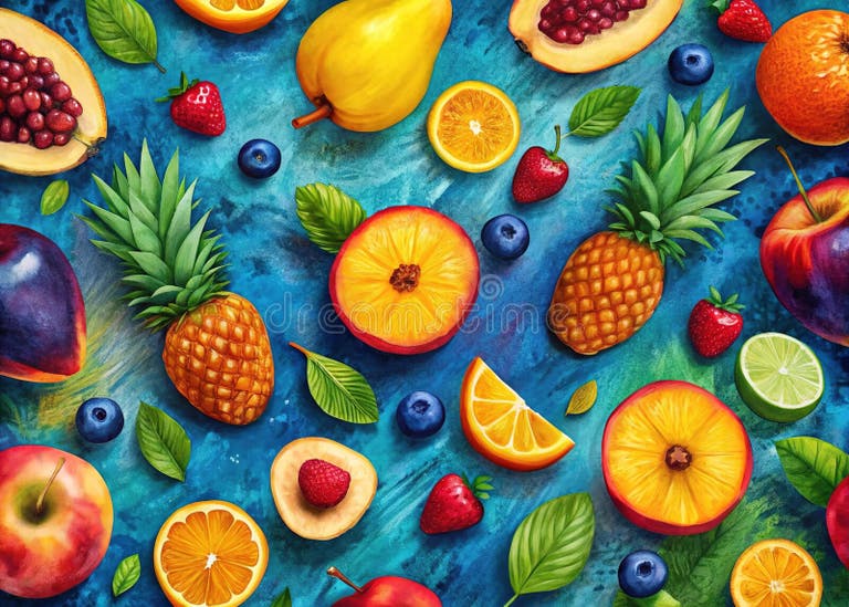 Vibrant Abstract Architectural Fruit Forms a Study in Overlapping ...