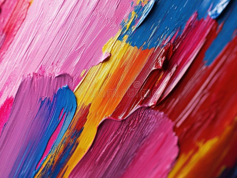 Vibrant Abstract Art with Bold Strokes of Color Stock Image - Image of ...