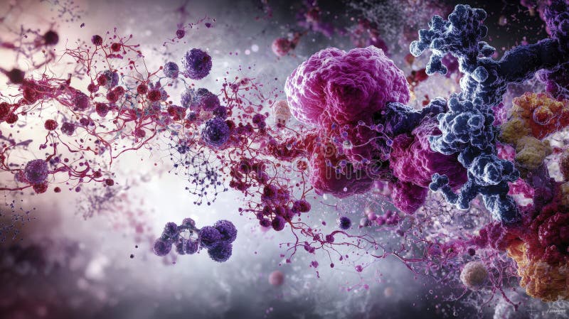 Vibrant Abstract Art Celebrating Genetic Diversity through Colorful ...