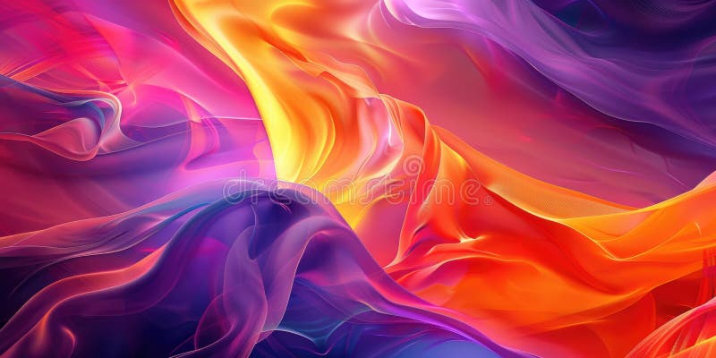 Vibrant Abstract Art with Colorful Waves is Dynamic and Mesmerizing ...