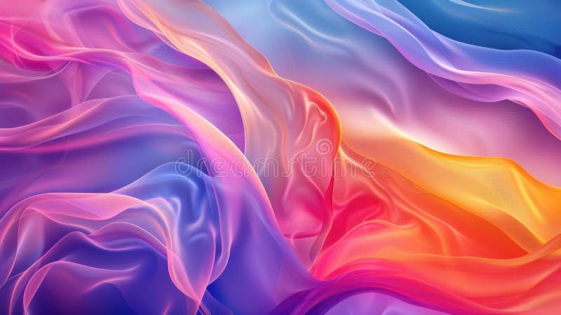 Vibrant Abstract Art with Energy, Fluidity, and Colorful Blend for an ...