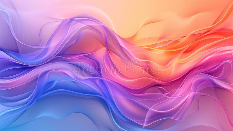 Vibrant Abstract Art with Energy, Fluidity, and Colorful Blend for an ...
