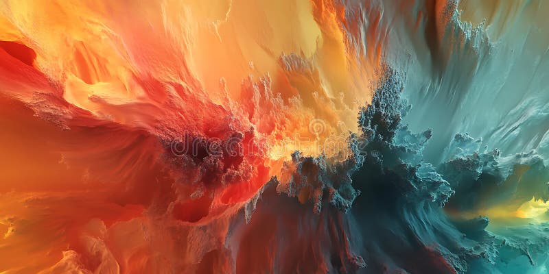 Vibrant Abstract Art Exploding Color Palette for Design Projects ...