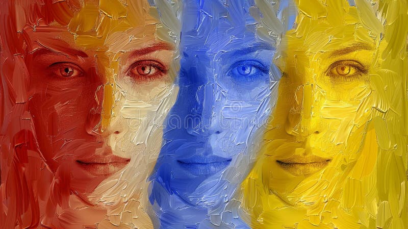 Vibrant Abstract Art Human Emotions in Colors and Forms of Joy, Sadness ...