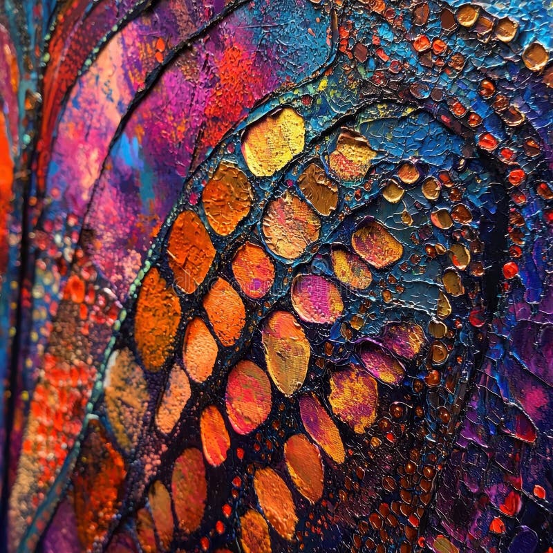 Vibrant Abstract Art with Rich Textures and Colorful Patterns that ...