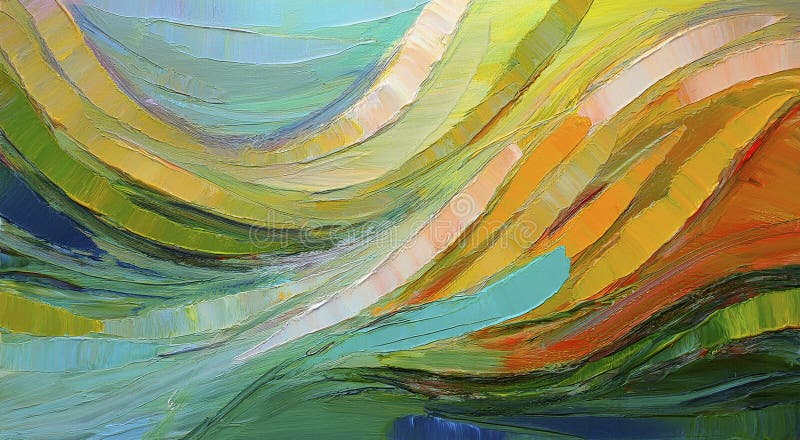 Vibrant Abstract Artwork Featuring Bold Colors and Dynamic Brushstrokes ...