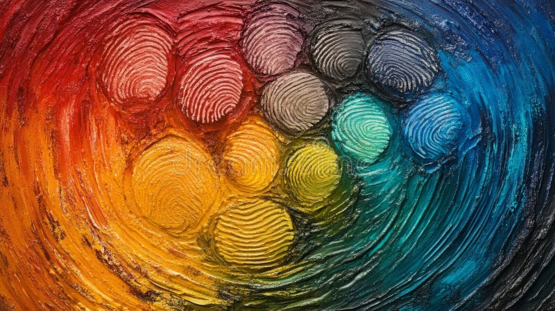 Vibrant Abstract Artwork Featuring Colorful Circular Patterns and ...