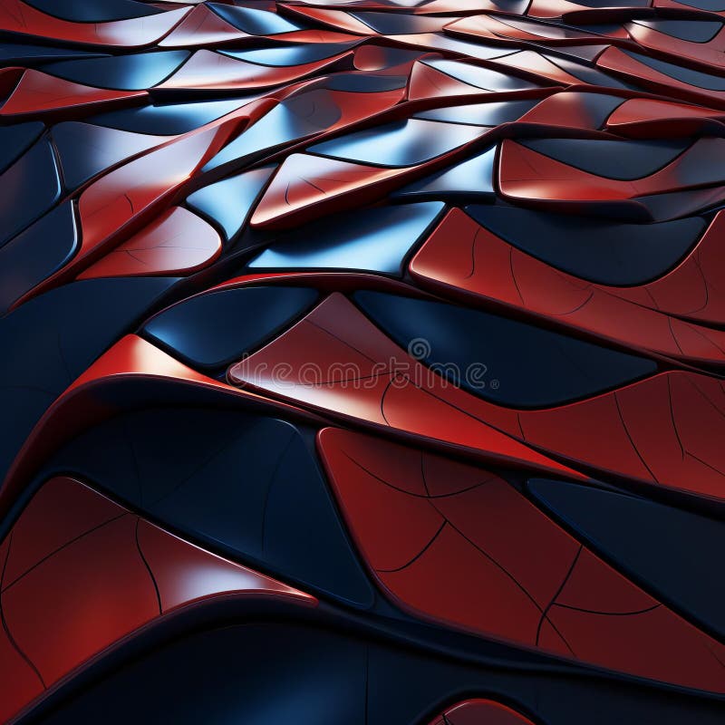 Vibrant Abstract Artwork Featuring Dynamic Curved Shapes Movement Stock ...