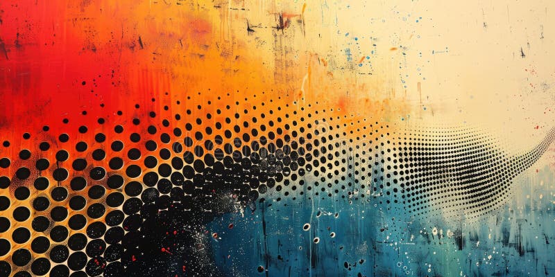 Vibrant Abstract Artwork Featuring Dynamic Dots and Blended Colors in a ...