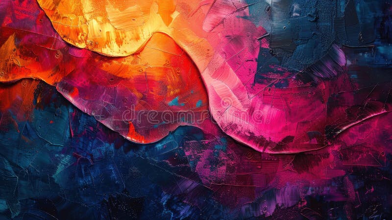 Vibrant Abstract Artwork Featuring Flowing Colors and Dynamic Shapes in ...