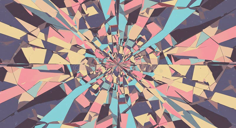 Abstract Geometric Explosion Stock Illustration - Illustration of ...
