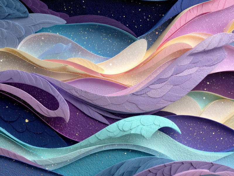 Layered Feather Like Shapes Stock Photos - Free & Royalty-Free Stock ...