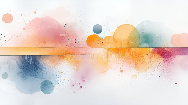 Vibrant Abstract Artwork Showcasing Colorful Splashes and Soft Shapes ...