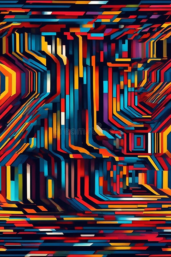 Vibrant Abstract Background With An Array Of Colorful Lines Generative