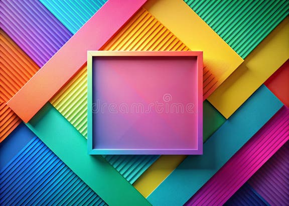 Vibrant Abstract Background with Blank Rectangular Area Ideal for ...