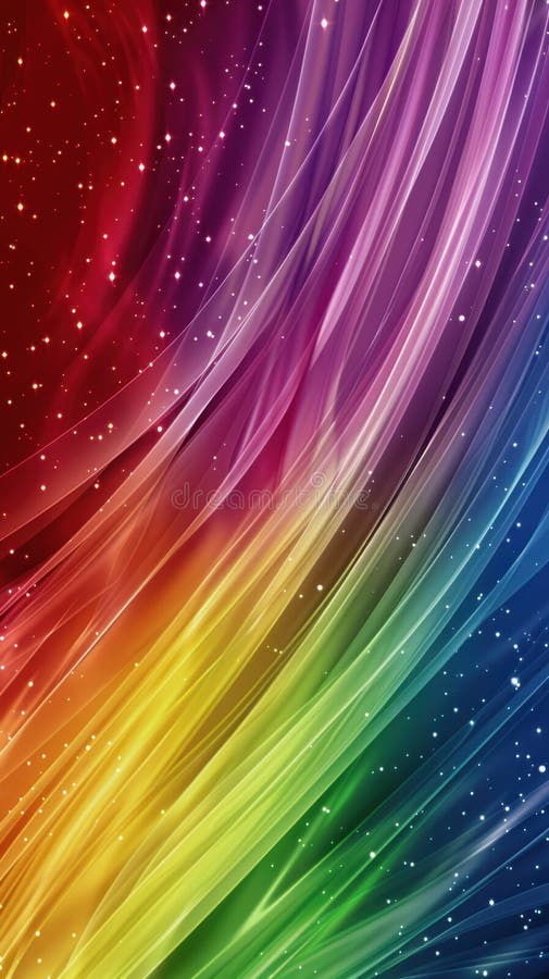 Vibrant Abstract Background with Colorful Light Rays and Sparkles Stock ...