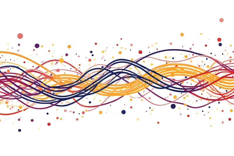 Vibrant Abstract Background Design Featuring Dynamic Wavy Lines and ...