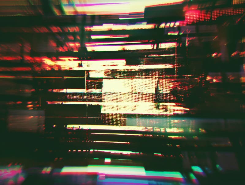 Abstract Digital Glitch Distortion Stock Image - Image of creative ...