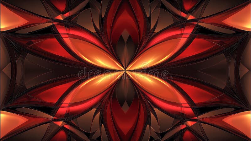 Vibrant Abstract Background with Dramatic Contrast and Symmetrical ...