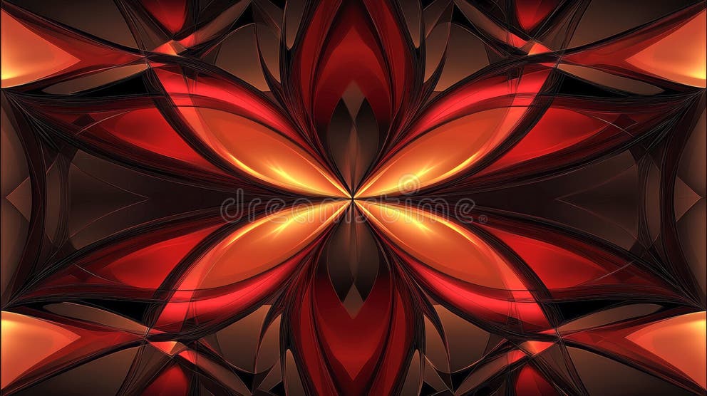 Vibrant Abstract Background with Dramatic Contrast and Symmetrical ...