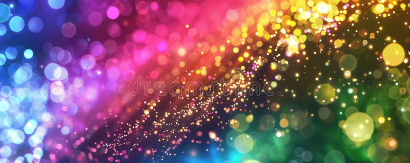 Vibrant Abstract Background with Dynamic Colorful Particles Stock Image ...