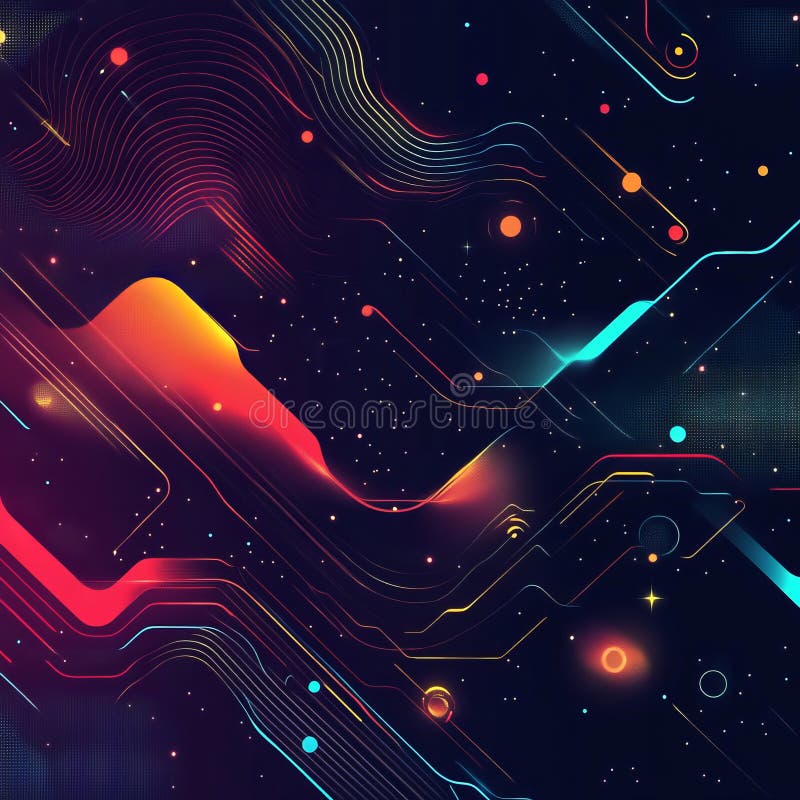 Vibrant Abstract Background with Dynamic Colors and Shapes Stock ...