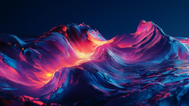 Vibrant Abstract Background with Dynamic Pulsating Colors Stock ...