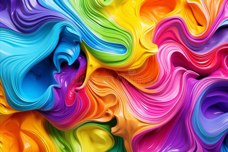 Vibrant Abstract Background. Dynamic Shapes and Bold Colors for Modern ...