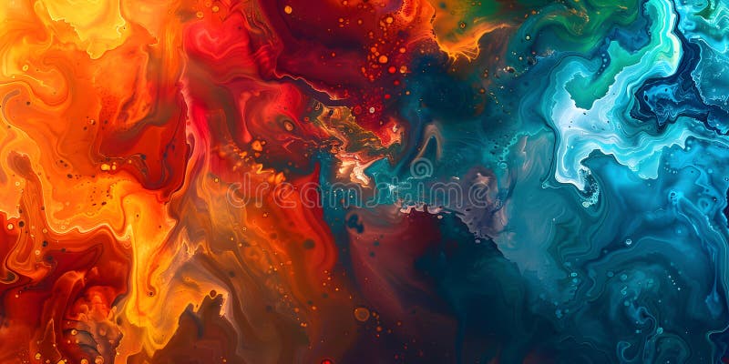 Bold Contrasts Abstract Background: Striking Complementary Colors and ...