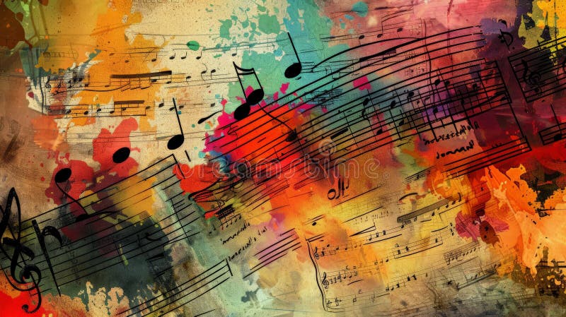 A Vibrant Abstract Background Featuring Bold Splashes of Color and ...