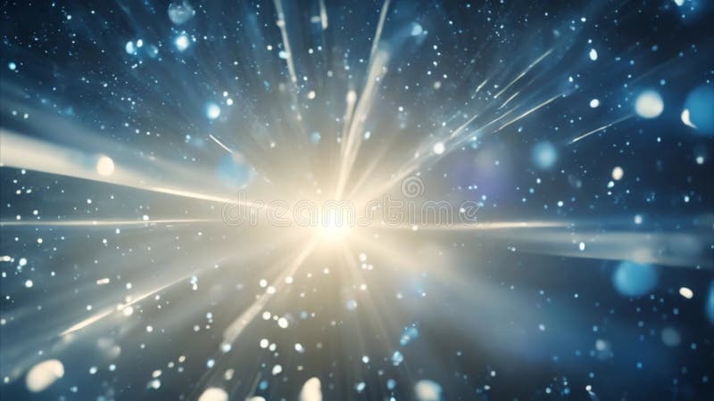 Abstract Light Rays and Glowing Particles Stock Video - Video of bright ...