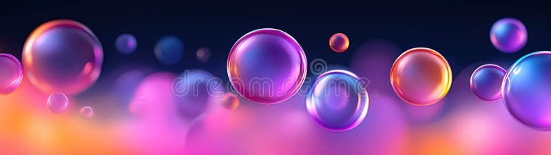 A Vibrant Abstract Background Featuring Colorful Gradient Bubbles with ...