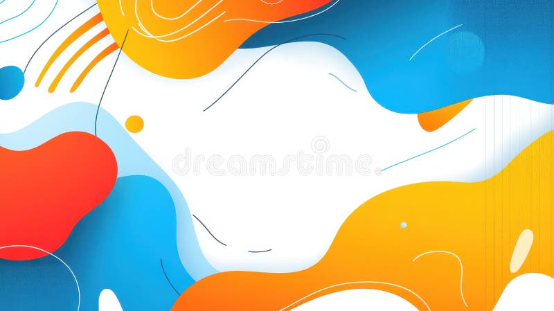 A Vibrant Abstract Background Featuring Colorful Lines and Playful ...